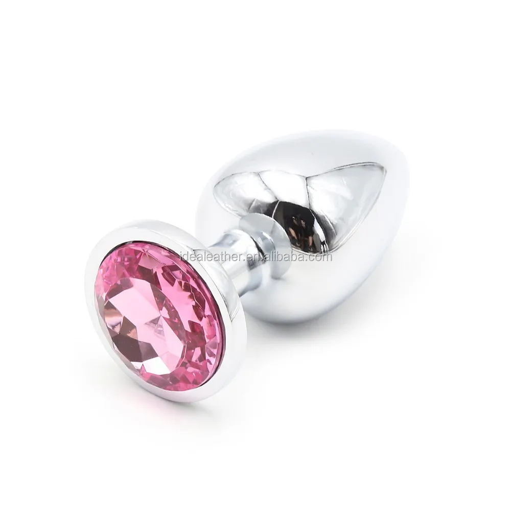 Large Crystal Anal Plug Metal Sex Toys Diamonds Stainless Steel Anal