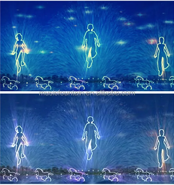 Digital Water Curtain Fountain Water Screen For Projector - Buy Water ...