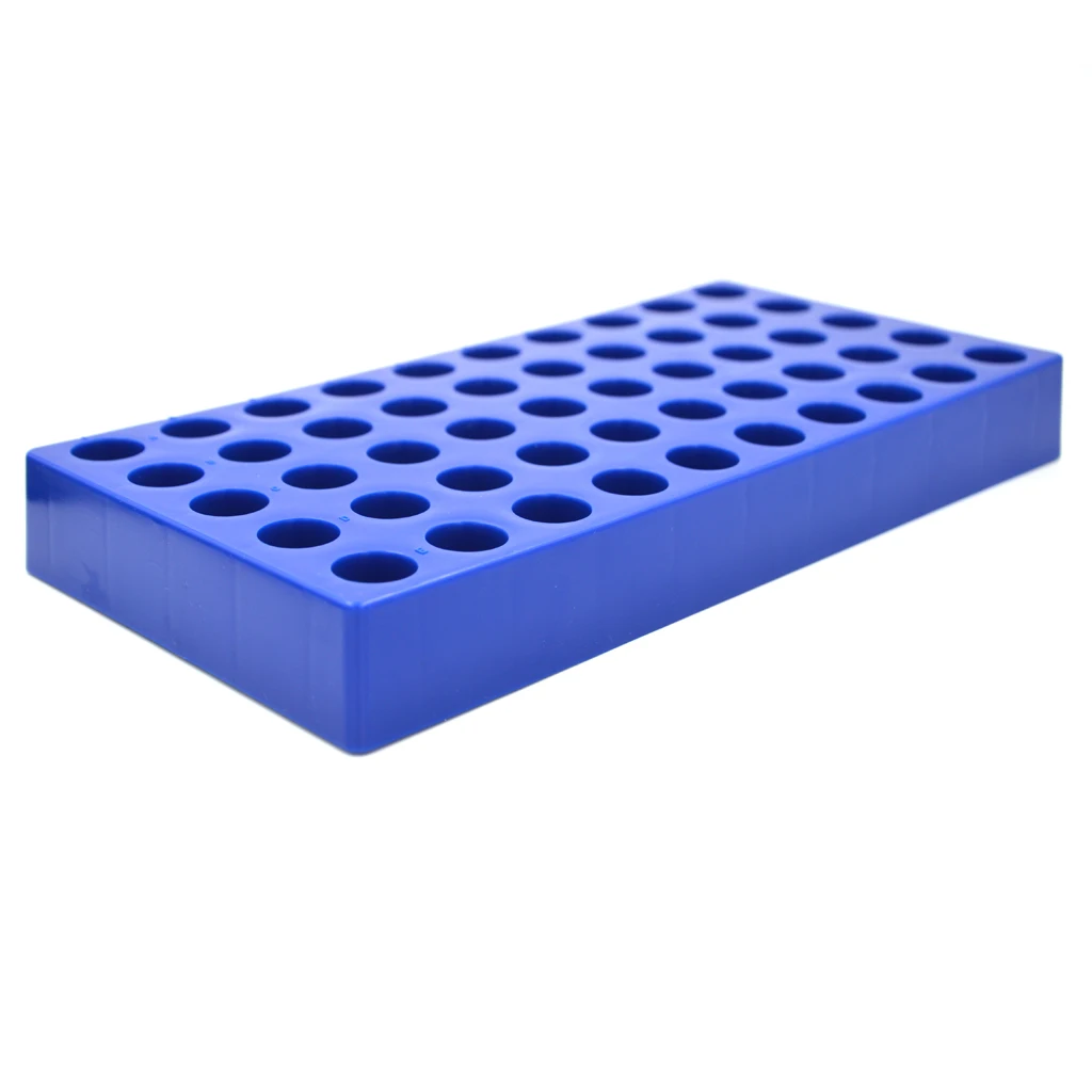 Blue Vial Rack for 4ml Vials - 50 Holes, ISO9001 Certified
