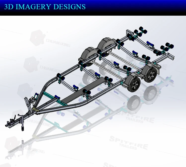 Spitfire 7.5 Meter Aluminium Boat Trailer For Sale - Buy Aluminum Boat ...