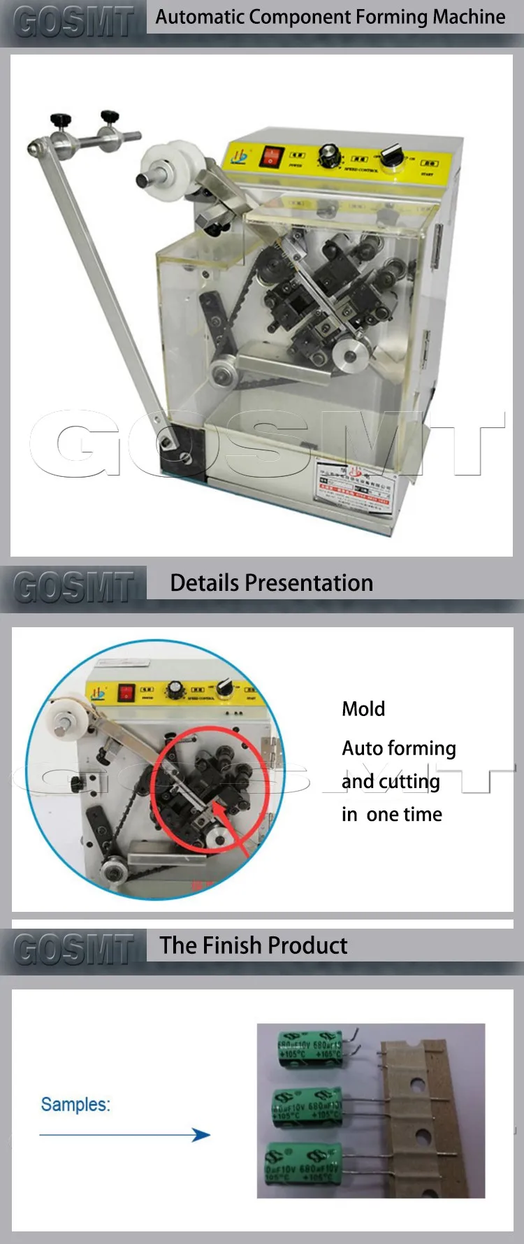 Professional Capacitor And Resistor Bending Forming Machine Components ...