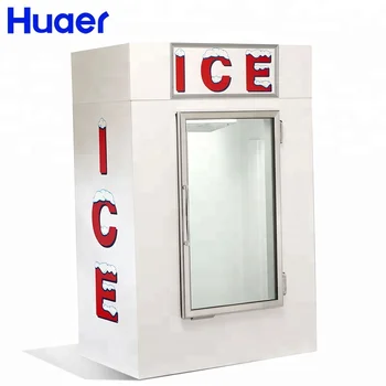 Bagged Ice Storage Bin Gas Station Freezer Outdoor Machine For Bag ...