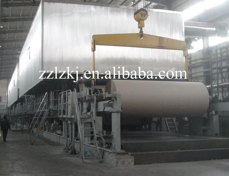 Complete Line Paper Making Plant Kraft Paper Manufacturing Machinery ...