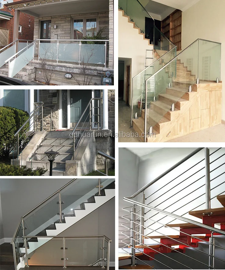 French Prefabricated Curved Terrace Glass Railing System