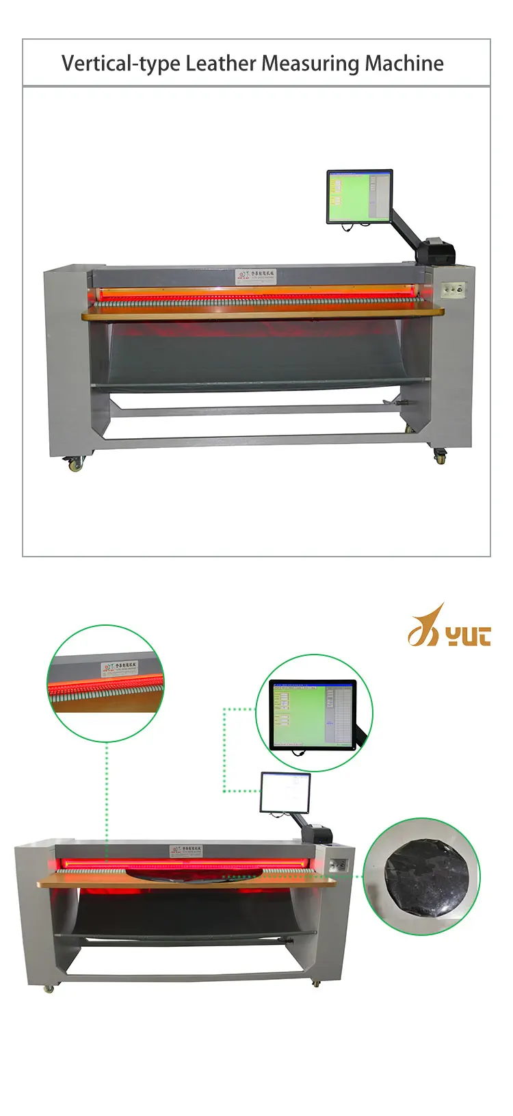 YT-208 Leather Measuring Machine With CNC Infrared Digital Scanning ...