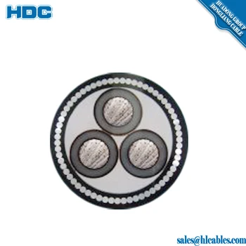 3cores 185mm2 Aluminum Conductor Yjlv32 Armoured 24kv Underground Cable ...