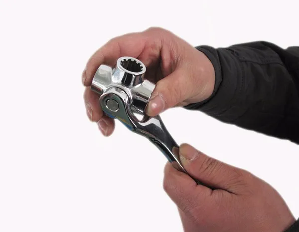 8 In 1 Flexible Dog Bone Wrench Ratchet Dog Bone Wrench With Swivel ...