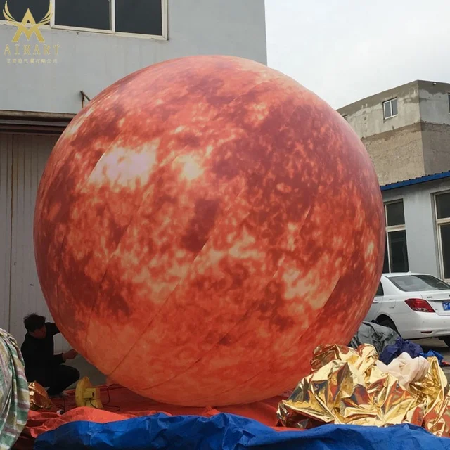 9 Planet Inflatable Mars Balloon - Customized Jupiter Lighting