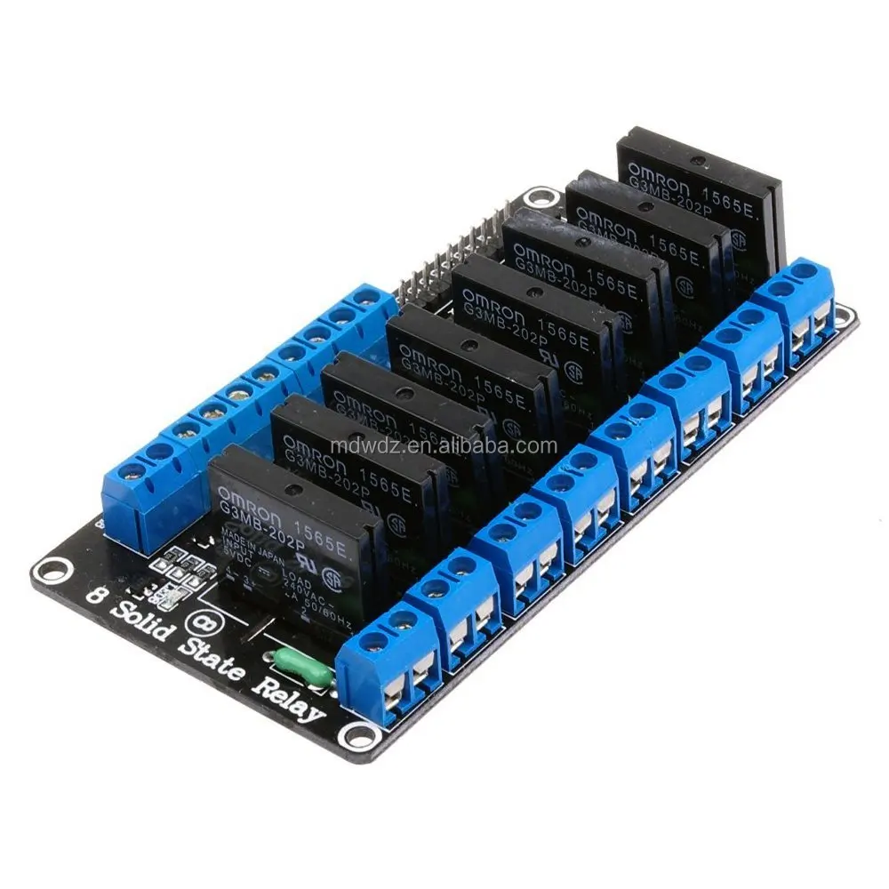 8 Channel 5v Dc Relay Module Solid State High Level Ssr Avr Dsp - Buy 8 ...