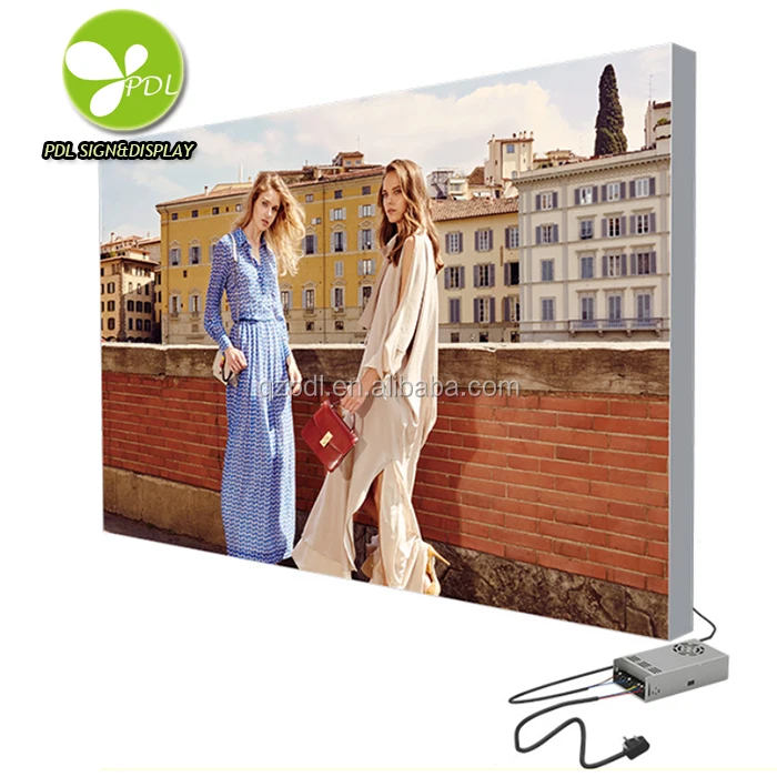 Get Advertising Lightbox Large-sized Fully Waterproof Outdoor Frameless ...