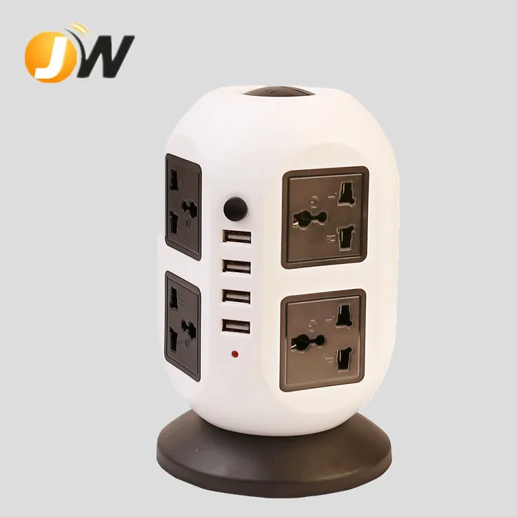 Multiple Electrical Plug And Socket Vertical Power Socket Cylinder ...