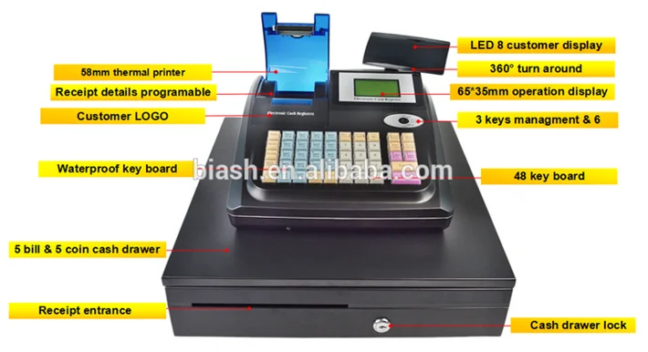 Cheap Cash Register With Keyboard And Cash Drawer - Buy Used Cash ...