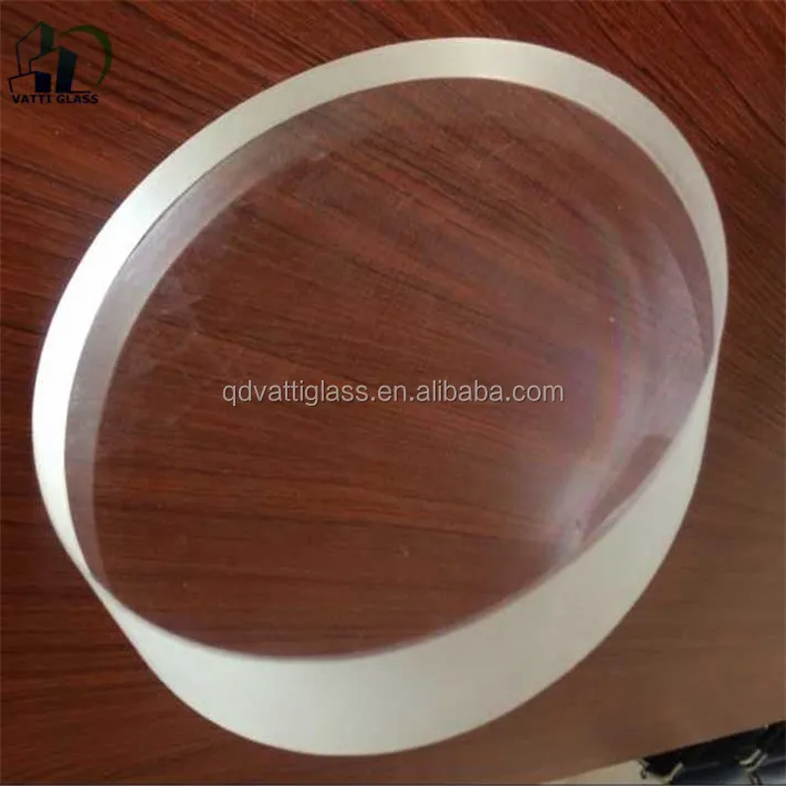 Clear Round Tempered Borosilicate Glass Discs for Decor