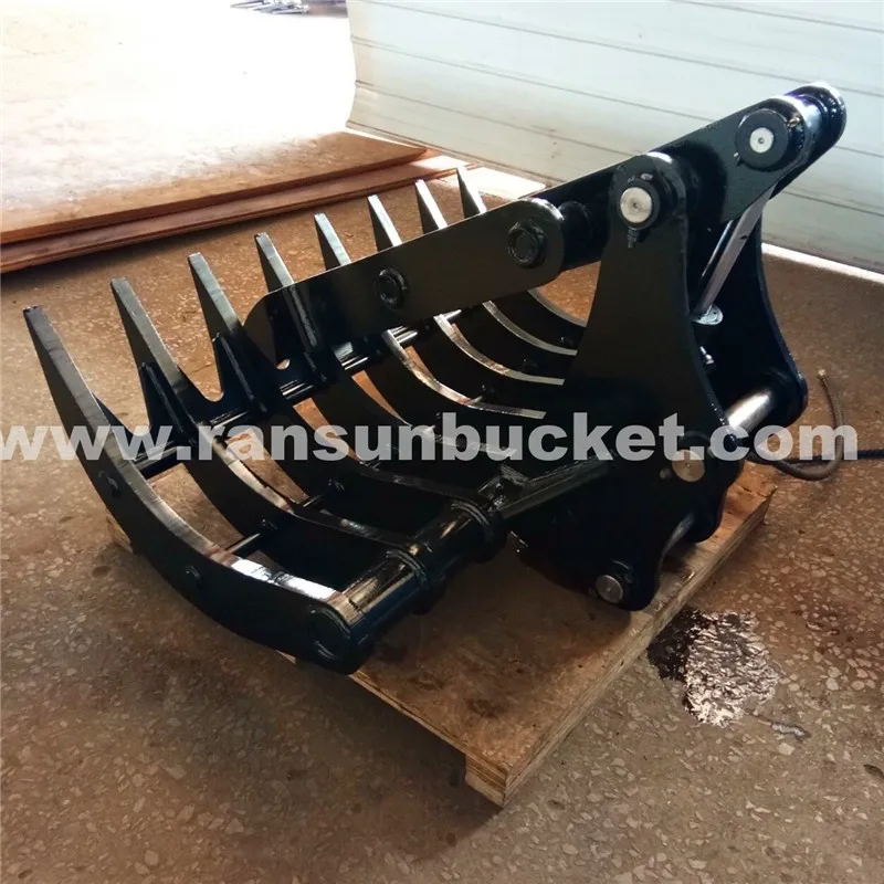 High Quality Excavator Rake Root Rake Bucket With Reinforced Teeth ...