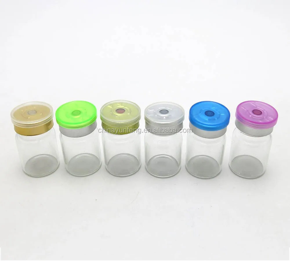Clear 5ml Mini Glass Injection Vial With Flip Off Cap,Transparent Glass ...