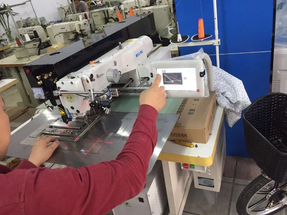 Used Juki-APW-195N Industrial Automatic Pocket Welting Sewing Machine ...