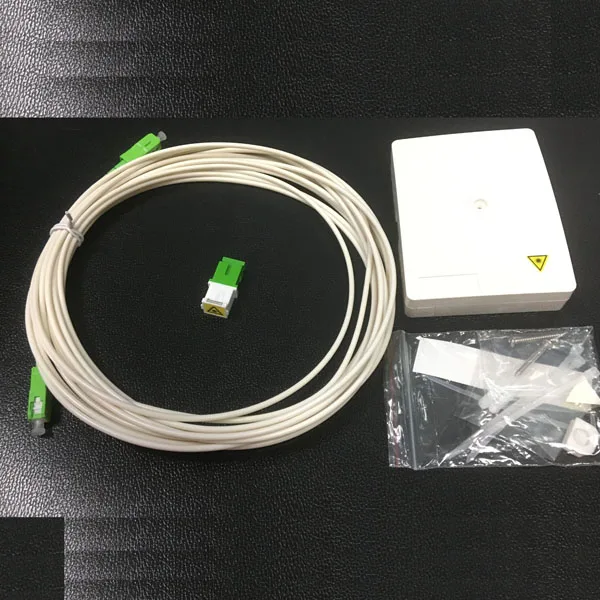 2 Core ATB Fiber Optic FTTH Terminal Box with SC Shutter Adapter ...