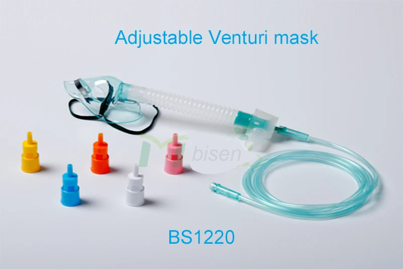 Disposable Oxygen Non Rebreather Mask Respiratory Gas Monitoring Line ...