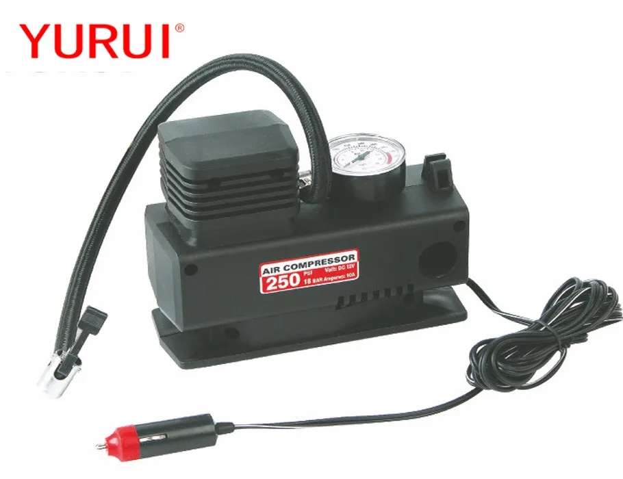 250psi 12v Mini Tyre Air Compressor Dc Car Pump Portable Air Inflator ...