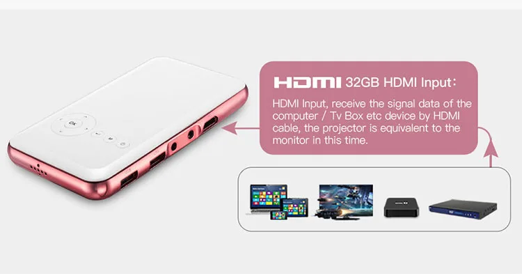 D047 4k Dlp Mini Portable Projector 4k With Android 9 Home Theater ...