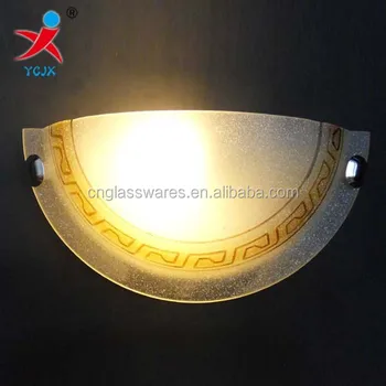 Half Moon Glass Cover Indoor E26 Led Wall Light - Buy Half Moon Glass ...