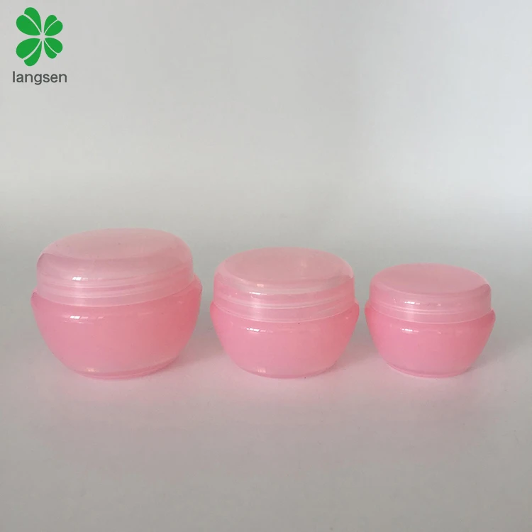 Refillable Plastic 20 Grams Mushroom Shaped Cosmetic Pot Jars, Skincare ...