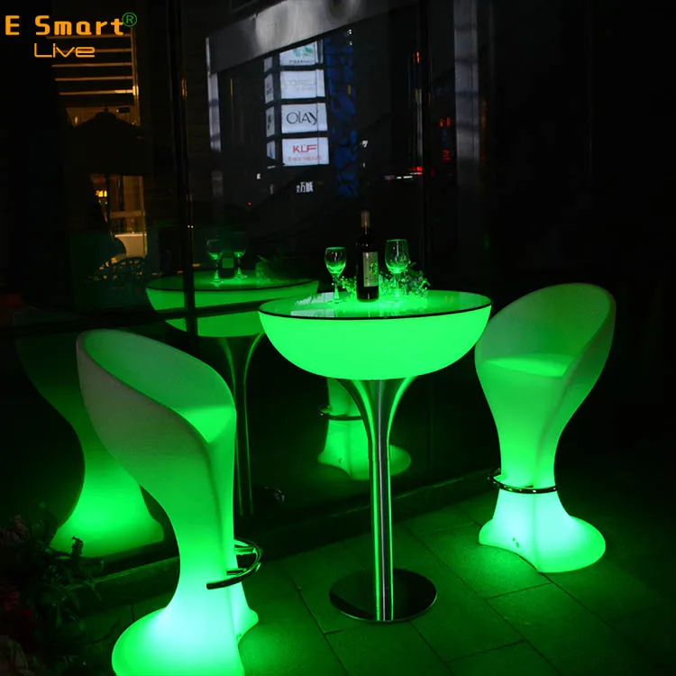 Outdoor Furniture Rgb Colorful Bar Club Led Cocktail Table Party Tables ...