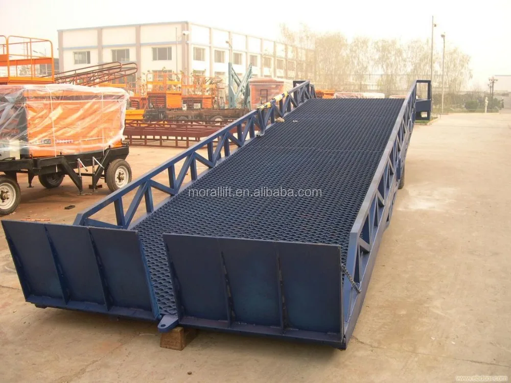 10t Hydraulic Warehouse Dock Ramp For Cargo Unloading - Buy Loading ...