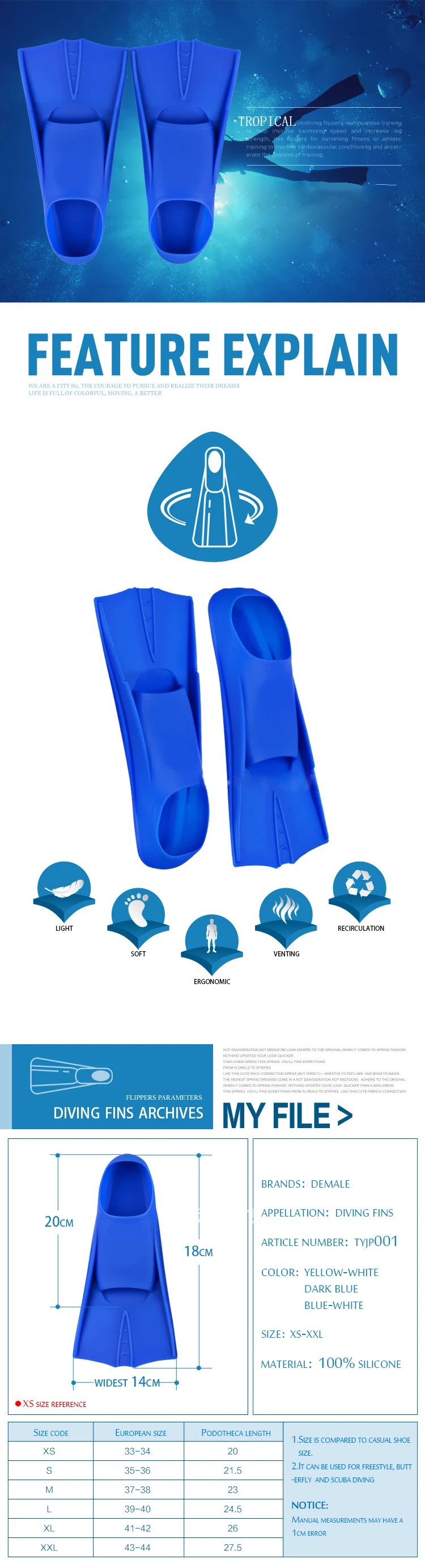 Scuba Diving Training Support Equipment Oem New Adjustable Swimming ...