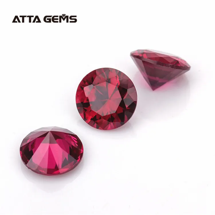 Shop Lab Created Synthetic Ruby Gems - Round Cut Quality