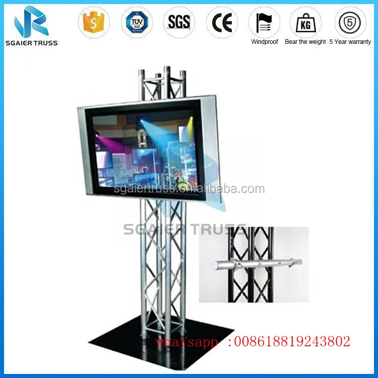 TV on Truss Stand - Portable Aluminum TV Mounting Solution