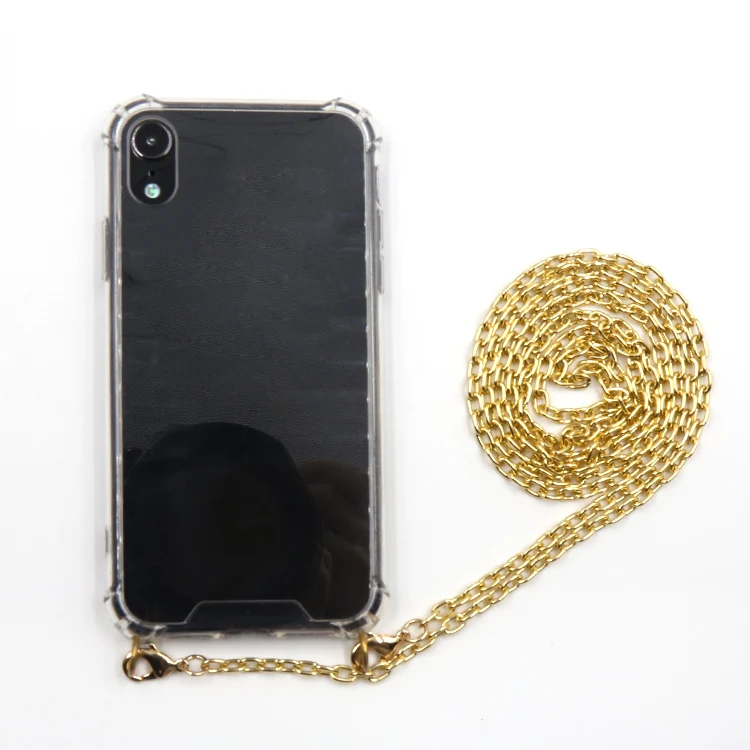 Transparent Anti-fall Hanging Neck Necklace Shockproof Mobile Phone ...