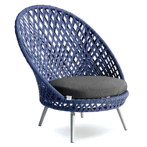 Aluminum Frame Rope Leisure Round Outdoor Lounge Chair - Buy Round ...