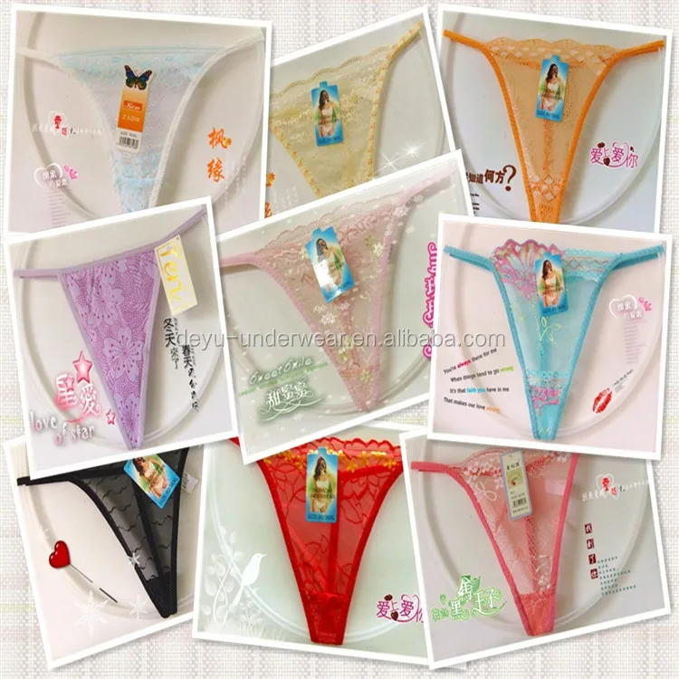 0.13usd Dollars Factory Deyu Stock Wholesale Ladies G String,Panties ...