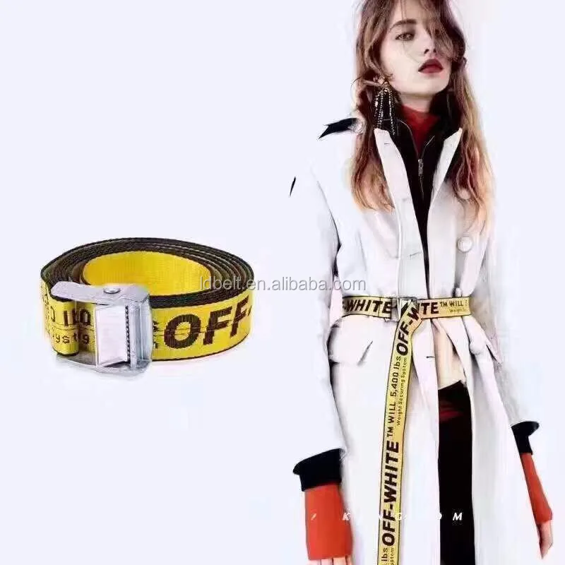 Many Color Stock Off-white Industrial Style Belts Double Ring Buckle ...