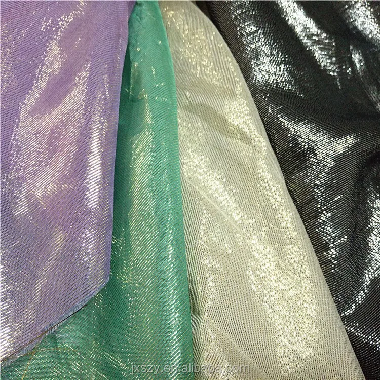 Colorful Silk Lurex Fabric Silk Metallic Jacquard Chiffon Fabric - Buy ...