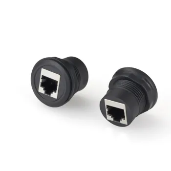 Rj45 Jack/connector (60 Cm) Rqj_rj45 Panel Mount Jacks Round Cut-out 22 ...