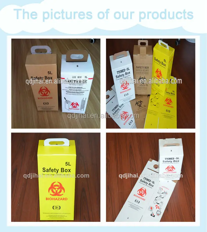 List Of Disposable Products Medical Safety Box For Syringe And Sharps ...