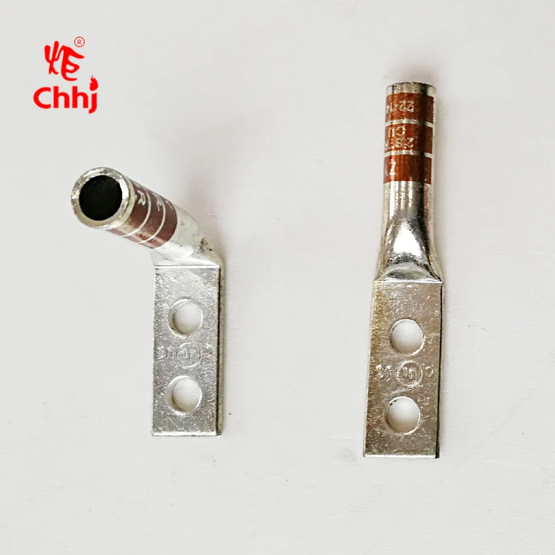 Two Holes American Tinned Copper Lug Compression Lug Crimping Terminals ...