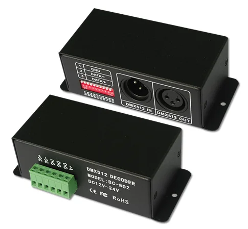 Dmx512 Data Decoder Dc12v~dc24v Dmx To Spi Date Transverter Ethernet ...