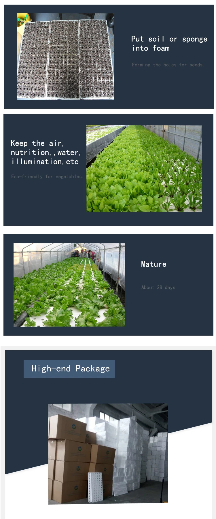 Interlocking Hydroponics Growing System Greenhouse Start Seeds Eps ...