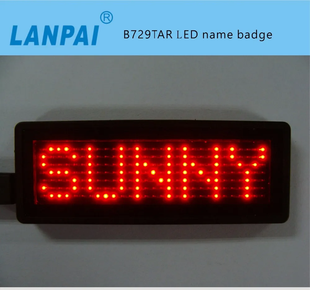 Rechargeable Mini Led Name Plate/promotion Led Name Badge/mini Led ...