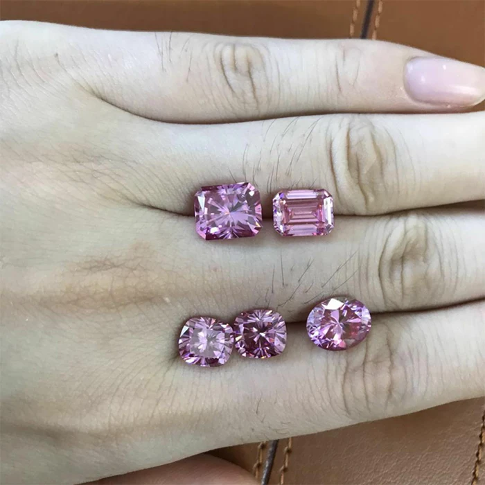 Pink Color Moissanite from India - Perfect for Jewelry