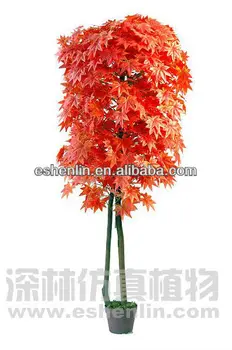 Artificial Red Maple Tree Plant /artificial Autumn Tree - Buy Plastic ...