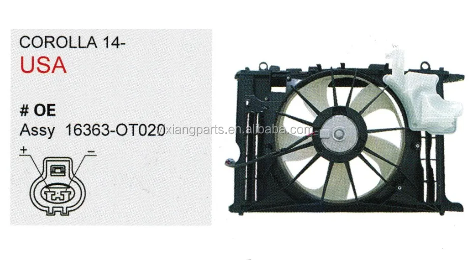 Oe# 16711-0t040 16363-0t020 16712-0t020 Car Ac Motor Fan For Corolla ...