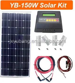 (150w Solar Panel Kit)150w Solar Panel + 20a Solar Charge Controller ...