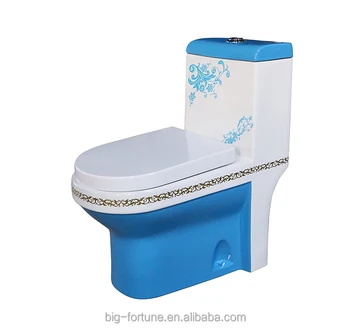 Dual Flush Water Blue Color Toilet Bowl - Buy Blue Toilet,Blue Colour ...