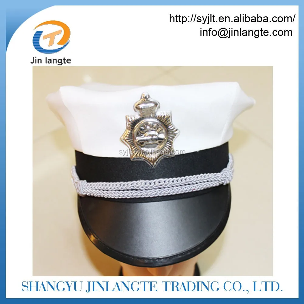 Cheap Black Security Guard Cap/military Officer Hat/captain Cap Hat ...