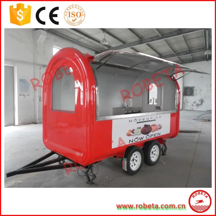 Towed Customized Mobile Waffle Carts Food Cart For Sale - Buy Waffle ...