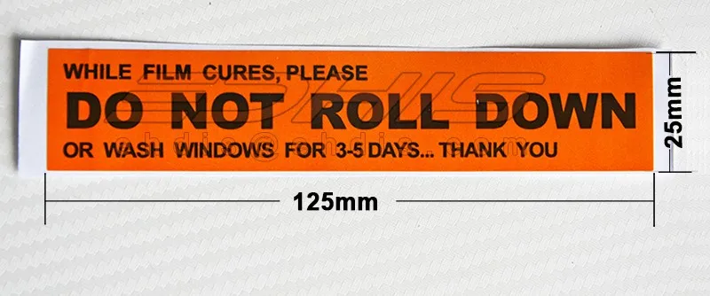CN043 Orange Color Do Not Roll down Sticker - 1000PCS